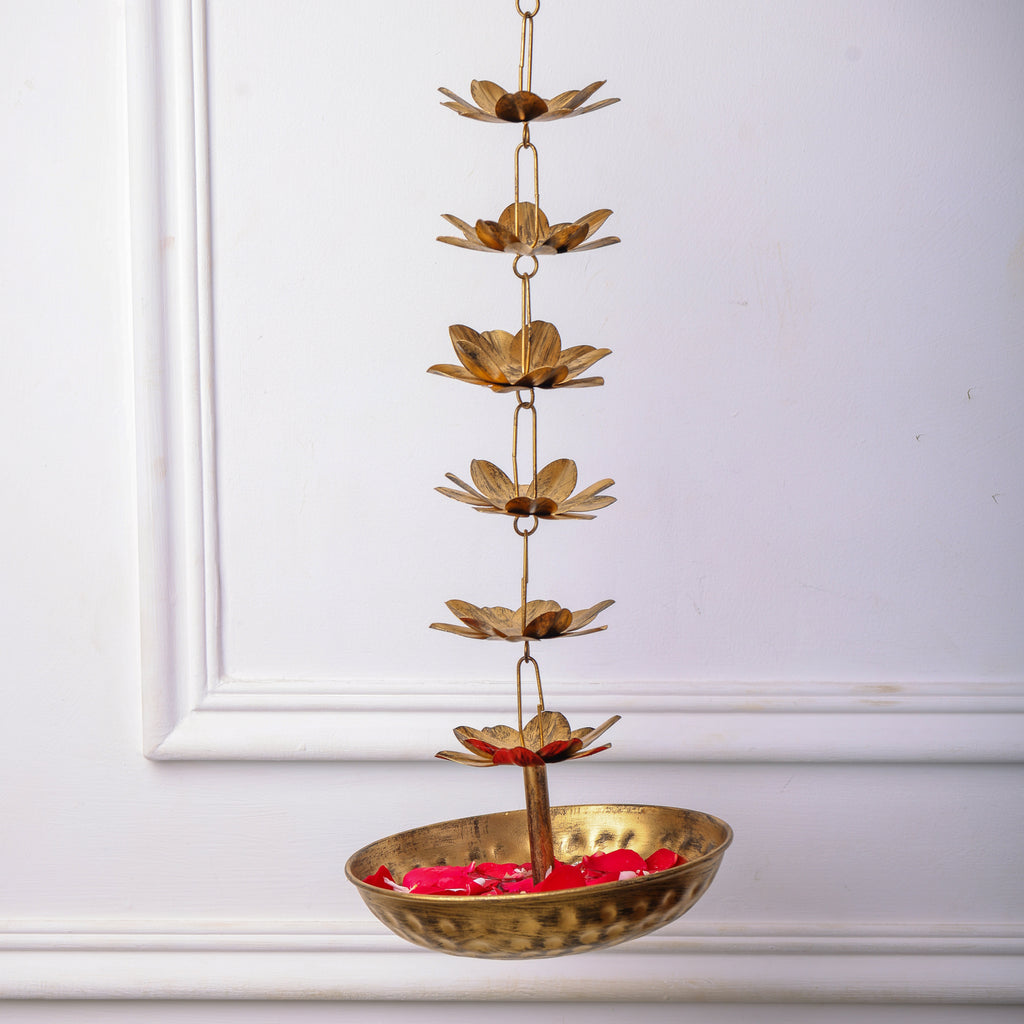 Flower Hanging Urli – Coral Tree
