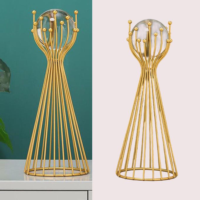 Crystal Ball Sculpture Statue with Holder for Living Room – Coral Tree