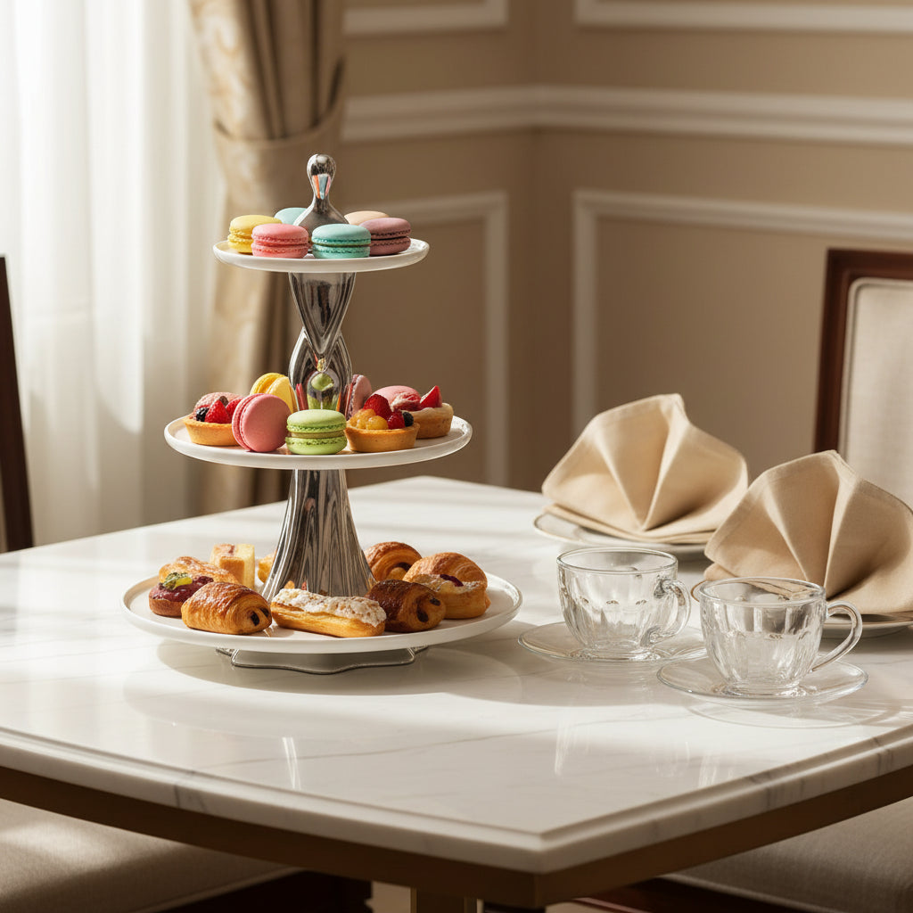 3-Tier Pastries and Dessert Stand – Coral Tree