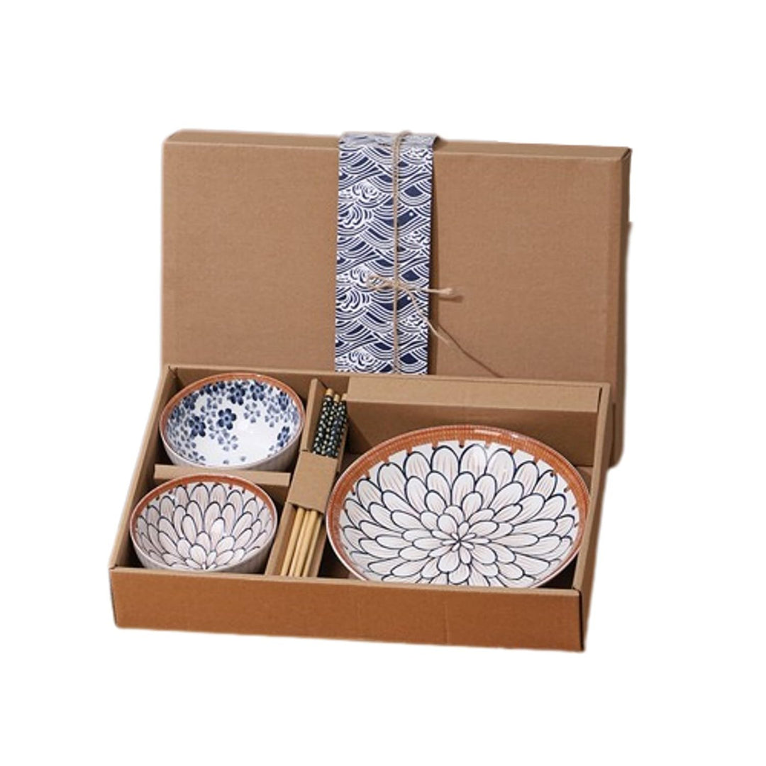 Japanese style Ceramic Rice Bowl set – Coral Tree