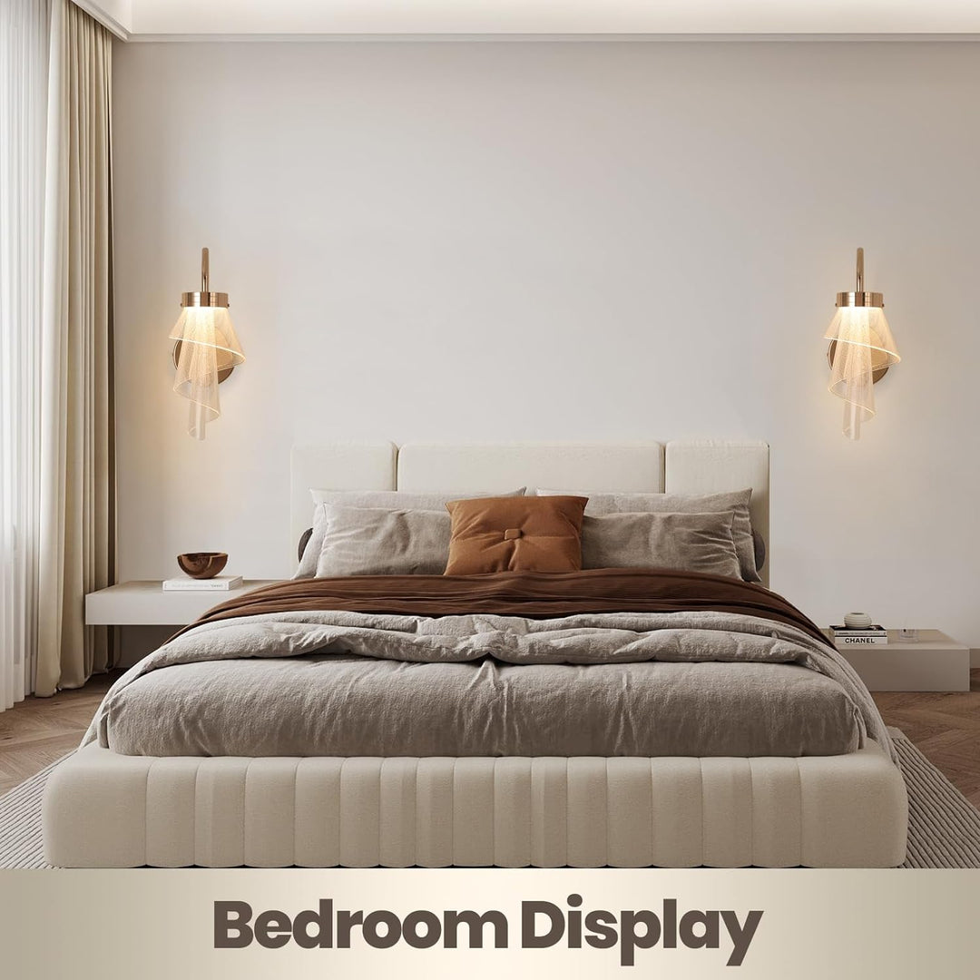 Modern Wall Mount Light Fixture for Living Room, Bedroom, and Hallway ...