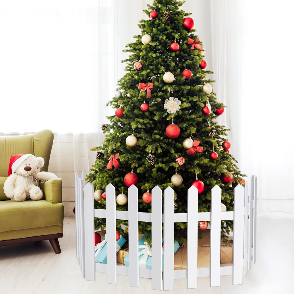 Christmas Tree Fences White Wooden – Coral Tree