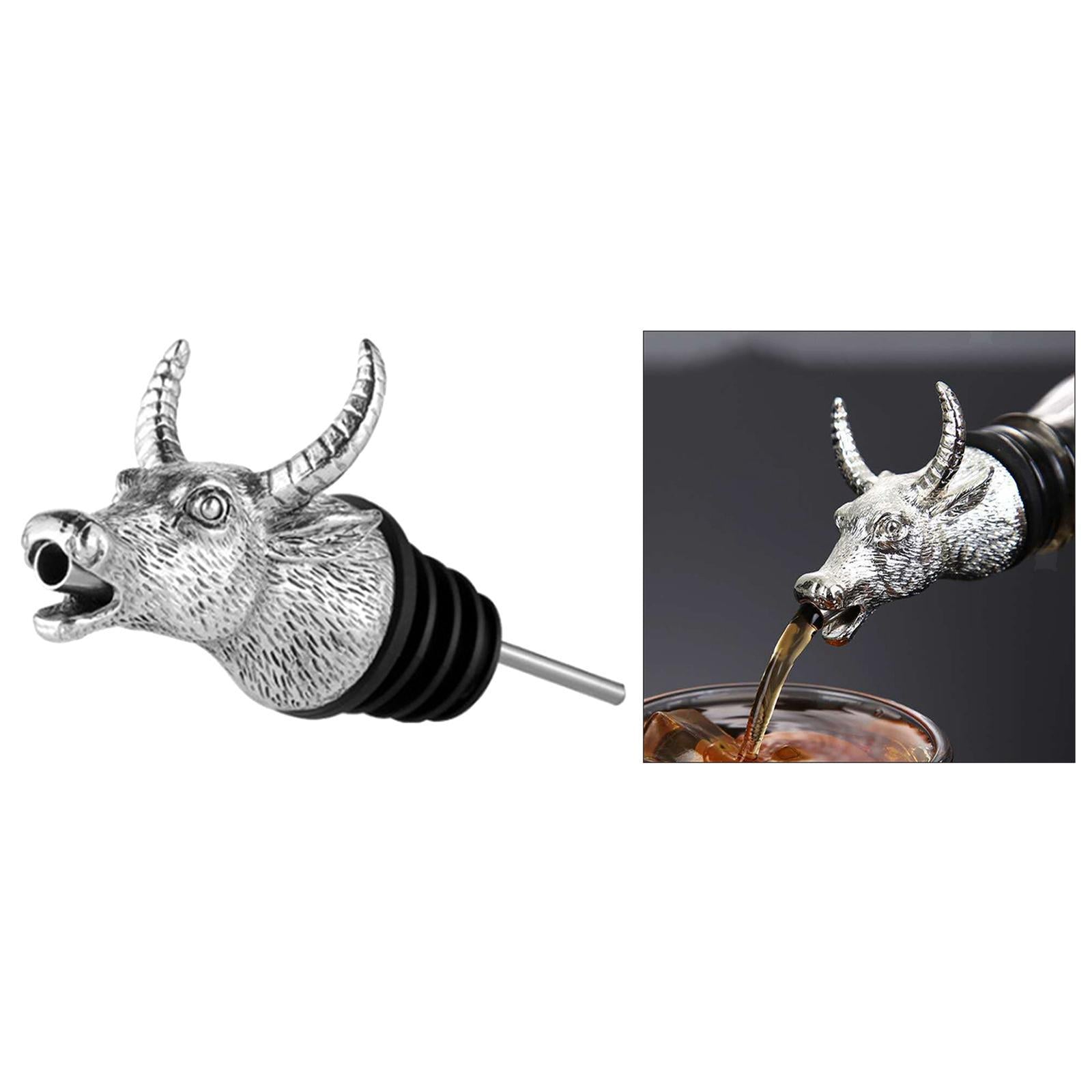 Stainless Steel Bull Face Wine Pourer – Coral Tree