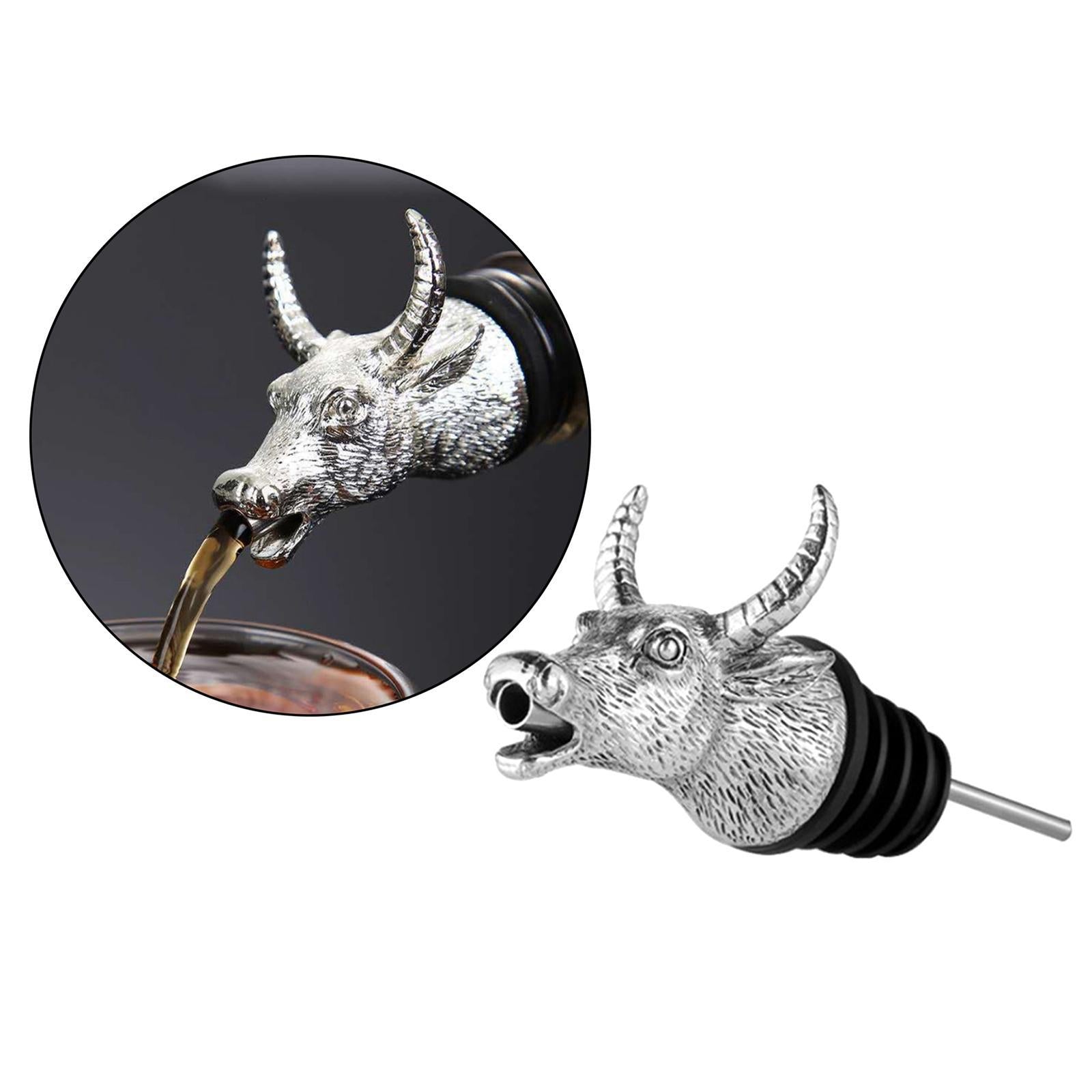 Stainless Steel Bull Face Wine Pourer – Coral Tree