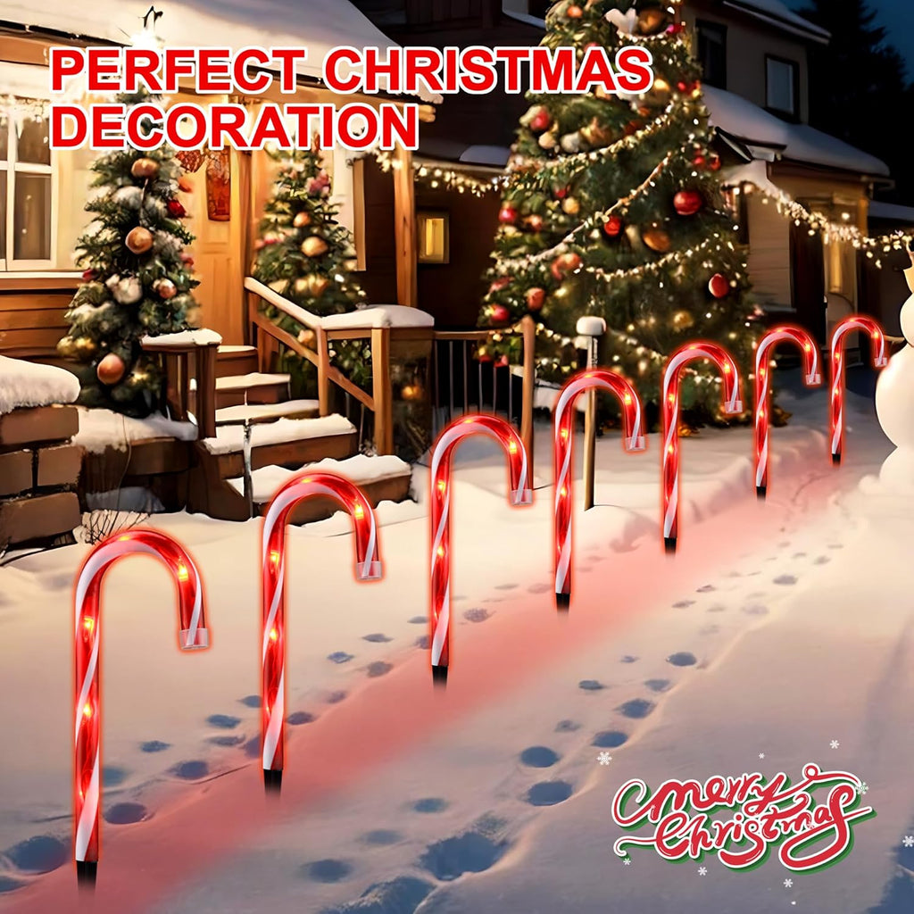 pack of 5 Candy stick Pathway Lights, 10" – Coral Tree