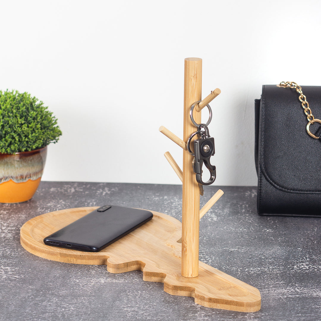 wooden key holder organiser – Coral Tree