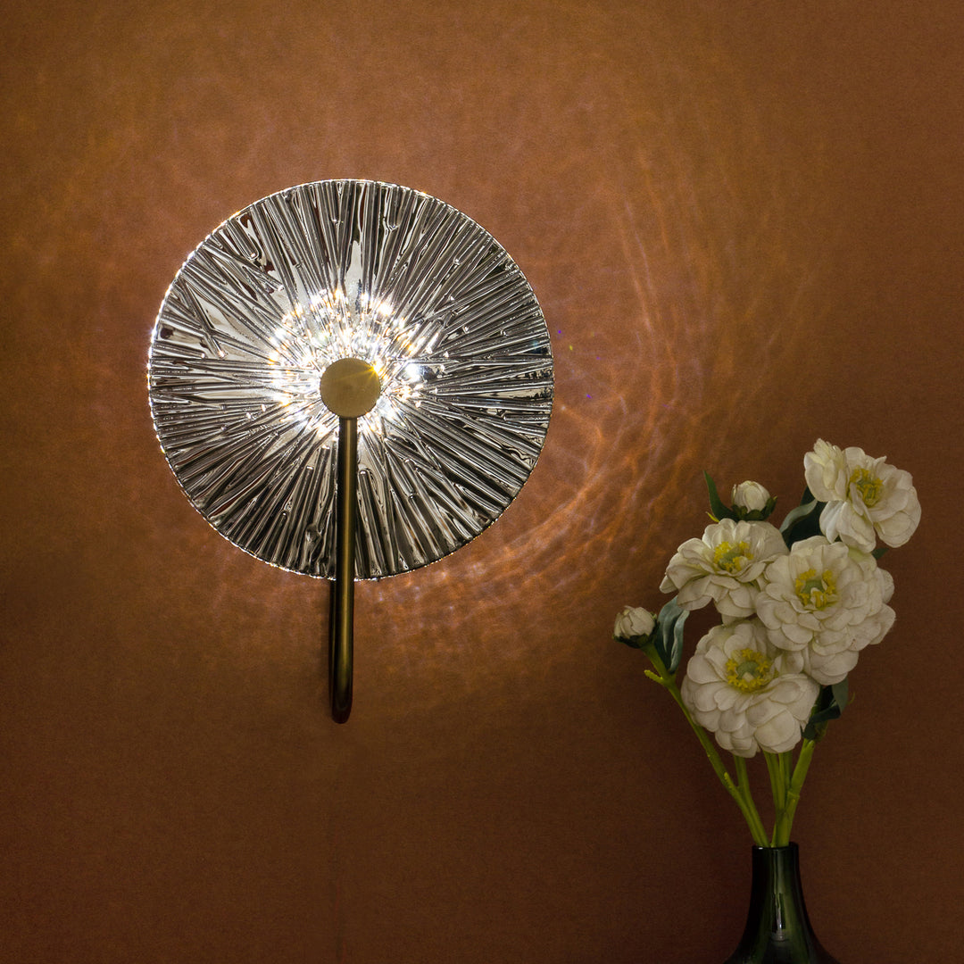 LED Glass Mattel Wall Light In 3 color shades effect in Back Wall ...