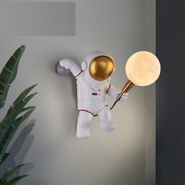 Resin Astronaut LED Wall Light – Coral Tree